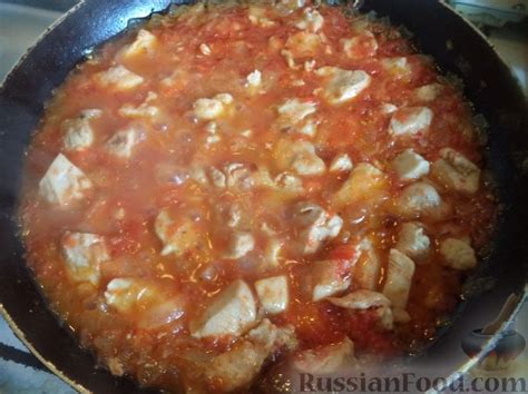 Рецепт Куриное филе в томатном соусе на