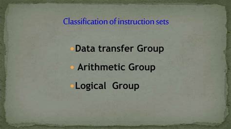 Instruction Set And Assembly Language Programming Pptx