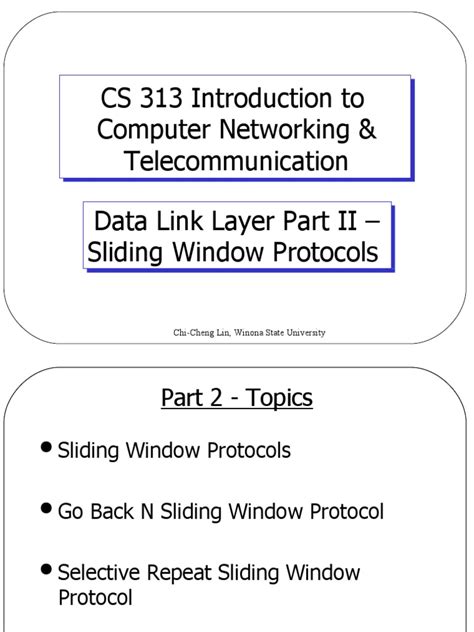 Cs 313 Introduction To Computer Networking And Telecommunication Data