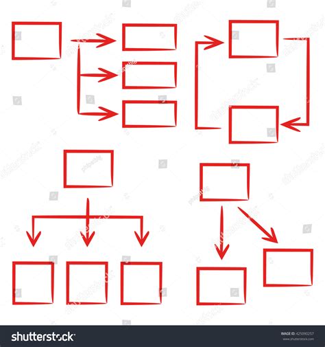 Flowchart Vector Design Set เวกเตอรสตอก ปลอดคาลขสทธ 425090257 Shutterstock