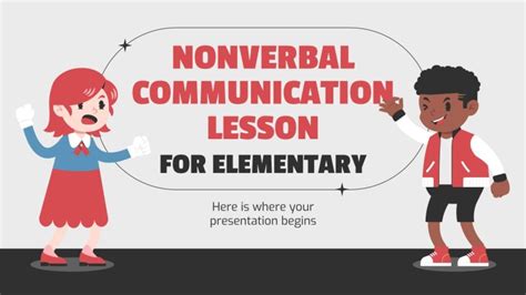 Nonverbal Communication Lesson For Elementary