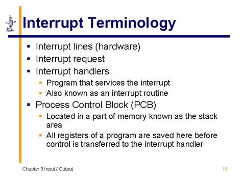 Chapter 9 InputOutput The Architecture Of Computer Hardware