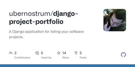 Github Ubernostrumdjango Project Portfolio A Django Application For