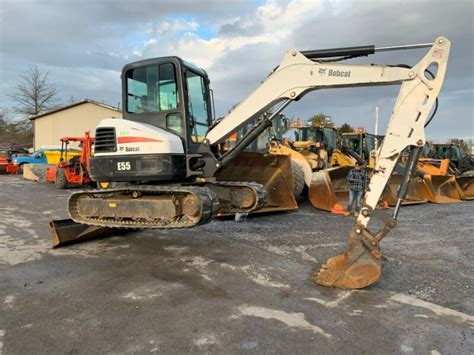 Bobcat E55 Excavator Enclosed Cab Diesel Track Hoe Dozer Loader Tractor For Sale From United States
