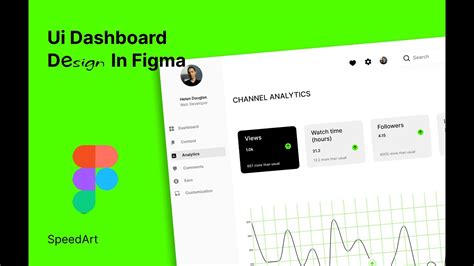 Ui Dashboard Design In Figma Autolayout Speedart Tutorial Youtube