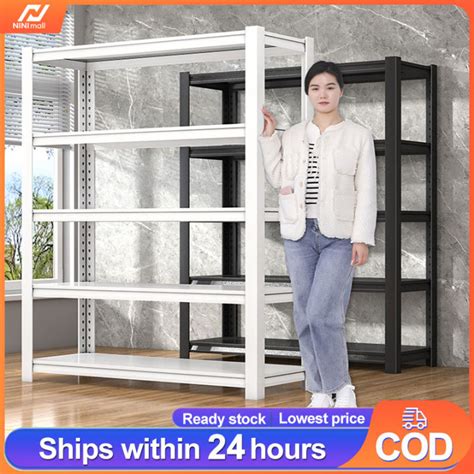 Nini Metal Rack Boltless Rack Height Adjustment Freely Strong And Rust Resistant Rak Besi