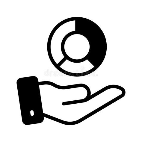 pie chart and hand representing data analysis and insights stock