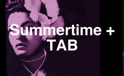 Summertime Billie Holiday Guitar Lesson With Tab Spytunes Lessons