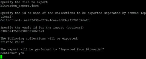 import from bitwarden technical documentation