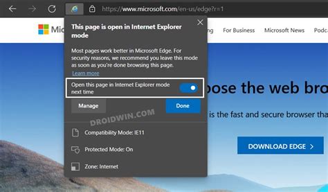 Internet Explorer Mode In Microsoft Edge How To Enable Or Disable It