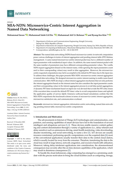 Pdf Mia Ndn Microservice Centric Interest Aggregation In Named Data Networking
