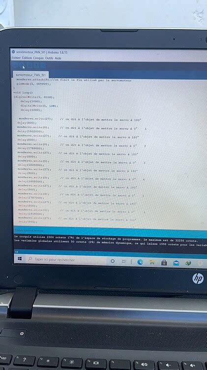 Arduino Nano Et Servomoteur Français Arduino Forum