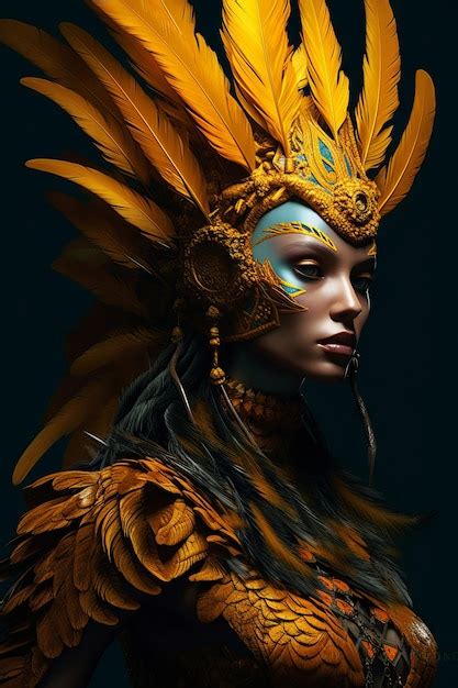 깃털 머리 장식