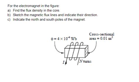 Solved For The Electromagnet In The Figure A Find The Flux Chegg Com