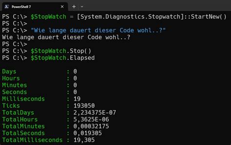 Die Ausführungsdauer Von Powershell Code Messen Diecknet