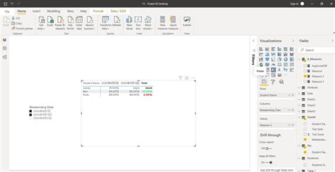 solved get difference between 2 columns of power bi matri