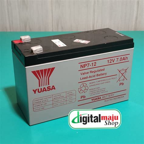Jual Battery Kering 12V Baterai UPS Aki 7Ah YUASA Garansi Resmi Shopee Indonesia