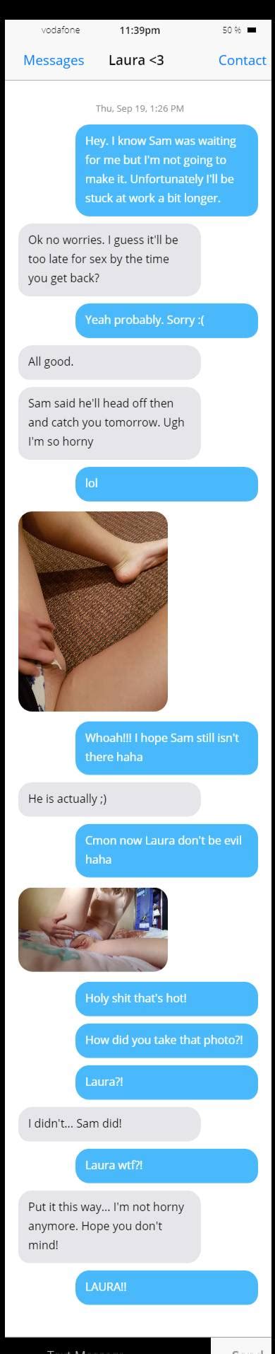 An Example Of The Aforementioned Text Chain Idea Yes They Re Her Nudes Too Turns Out Quality