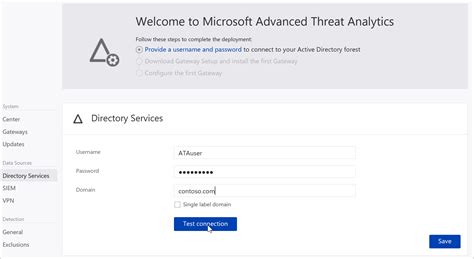 Install Advanced Threat Analytics Step 2 Microsoft Learn
