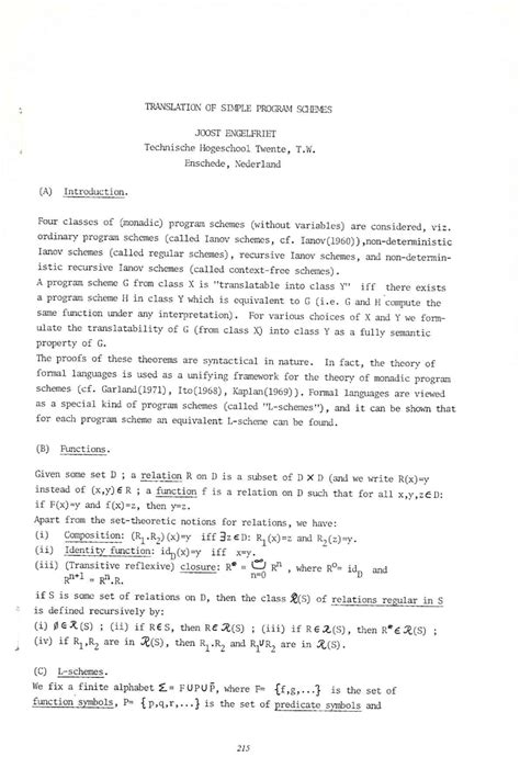 Pdf Translation Of Simple Program Schemes