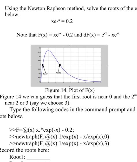 Exercise 2 Calculate The Root Of The Equation In