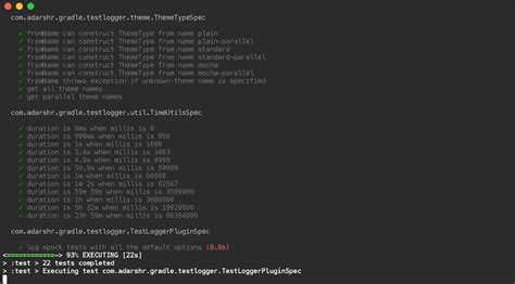 Gradle How To Display Test Results In The Console In Real Time