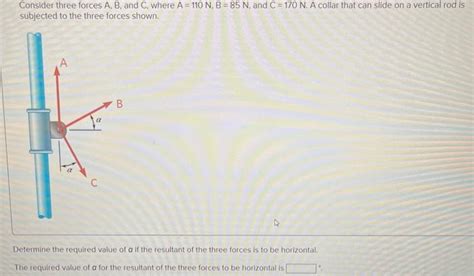 Solved Consider Three Forces Mathrm A Mathrm B