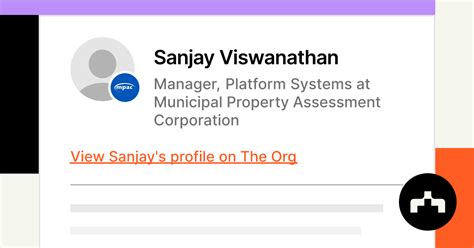 Sanjay Viswanathan Manager Platform Systems At Municipal Property
