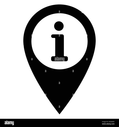 Map Pointer With Information Icon Map Marker Map Pin Gps Location Symbol Vector Illustration