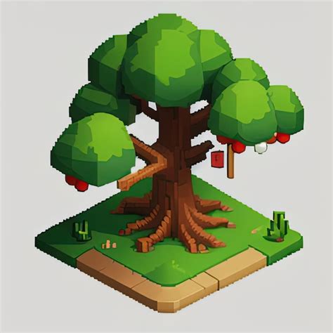 Premium Photo Stylized Wood Tree Assets For Game Environments