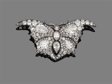 Bonhams A Diamond And Ruby Brooch