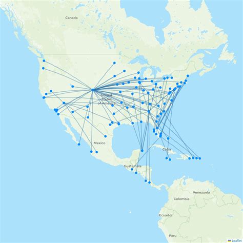 International Flight Paths Map