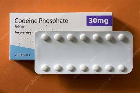 Codeine Phosphate Tablets Stock Image C0475763 Science Photo Library