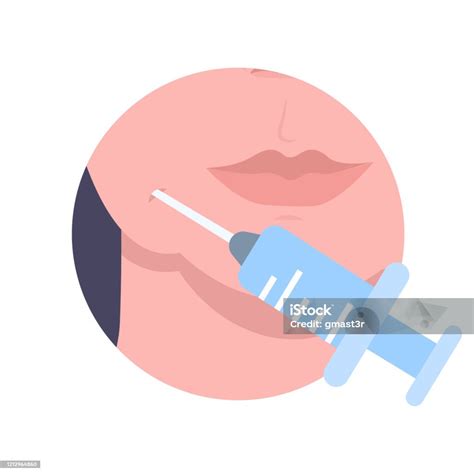 사각 턱 침몰 뺨 진피 히알루 론산 필러 회춘 주입 얼굴 피부 안티 에이징 미용 개념에 대한 의료 화장품 절차 보톨리눔 독소 주사에 대한 스톡 벡터 아트 및 기타 이미지