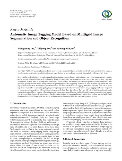 pdf automatic image tagging model based on multigrid image segmentation and object recognition