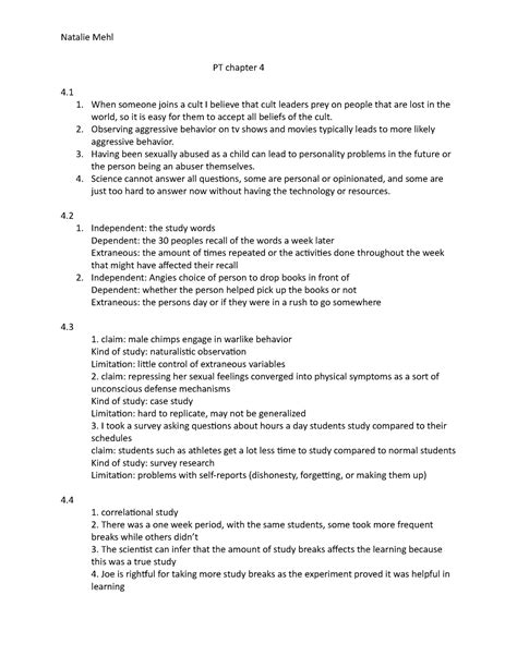 PT Chapter Book Questions Natalie Mehl PT Chapter When Someone Joins A Cult I Believe