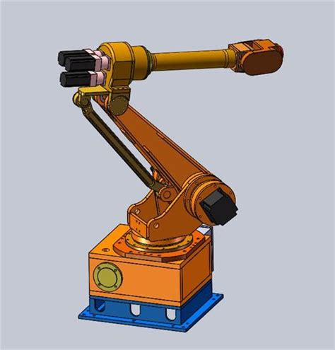 6轴自由度工业机器人3d模型下载三维模型solidworks模型 制造云 产品模型