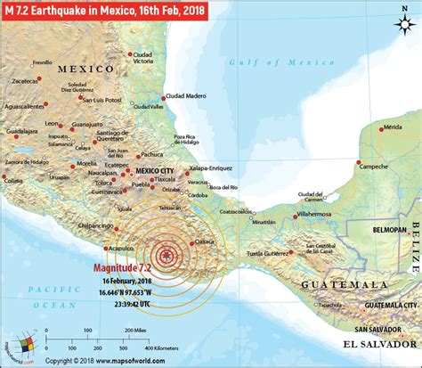Earthquakes In Mexico Area Affected By Earthquake In Mexico