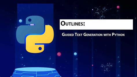 outlines guided text generation with python