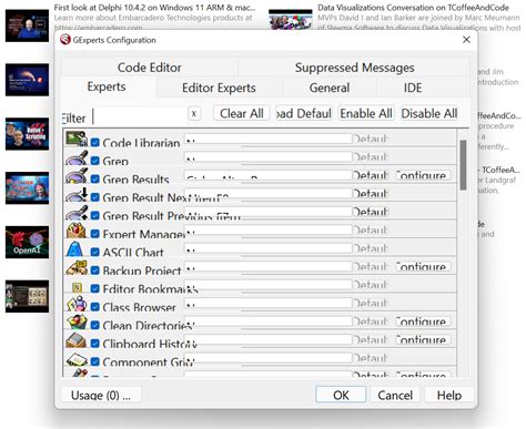 The State Of Gexperts Support For Delphi 11 Gexperts Delphi Praxis En
