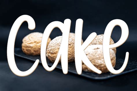 Cake Font Font Canyon