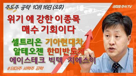 위기에 강한 이종목 매수 기회 Youtube