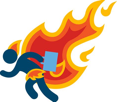 Business Man Fire Icon 28882463 Png