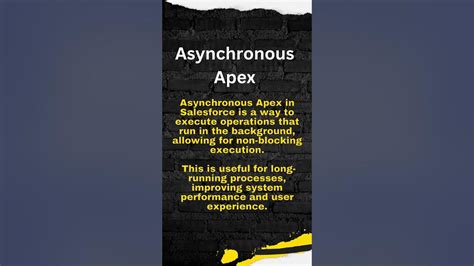 Asynchronous Apex In Sales Force Salesforcedevelopers Salesforce Youtube