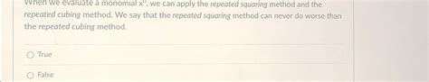 solved when we evaluate a monomial xn ﻿we can apply the