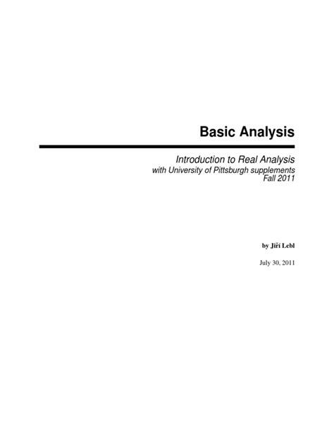 Basic Math Analysis Pdf Function Mathematics Mathematical Analysis