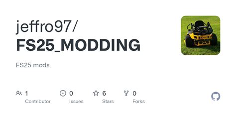 Github Jeffro97fs25modding Fs25 Mods