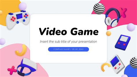 Video Game Slide Template Prntbl Concejomunicipaldechinu Gov Co
