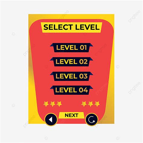 Level Select Vector Hd Images Game Level Select Select Level Game Ui Level Up PNG Image For