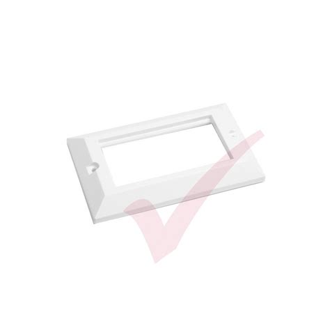 Double Av Faceplate For 4 Modules Patchsave Solutions